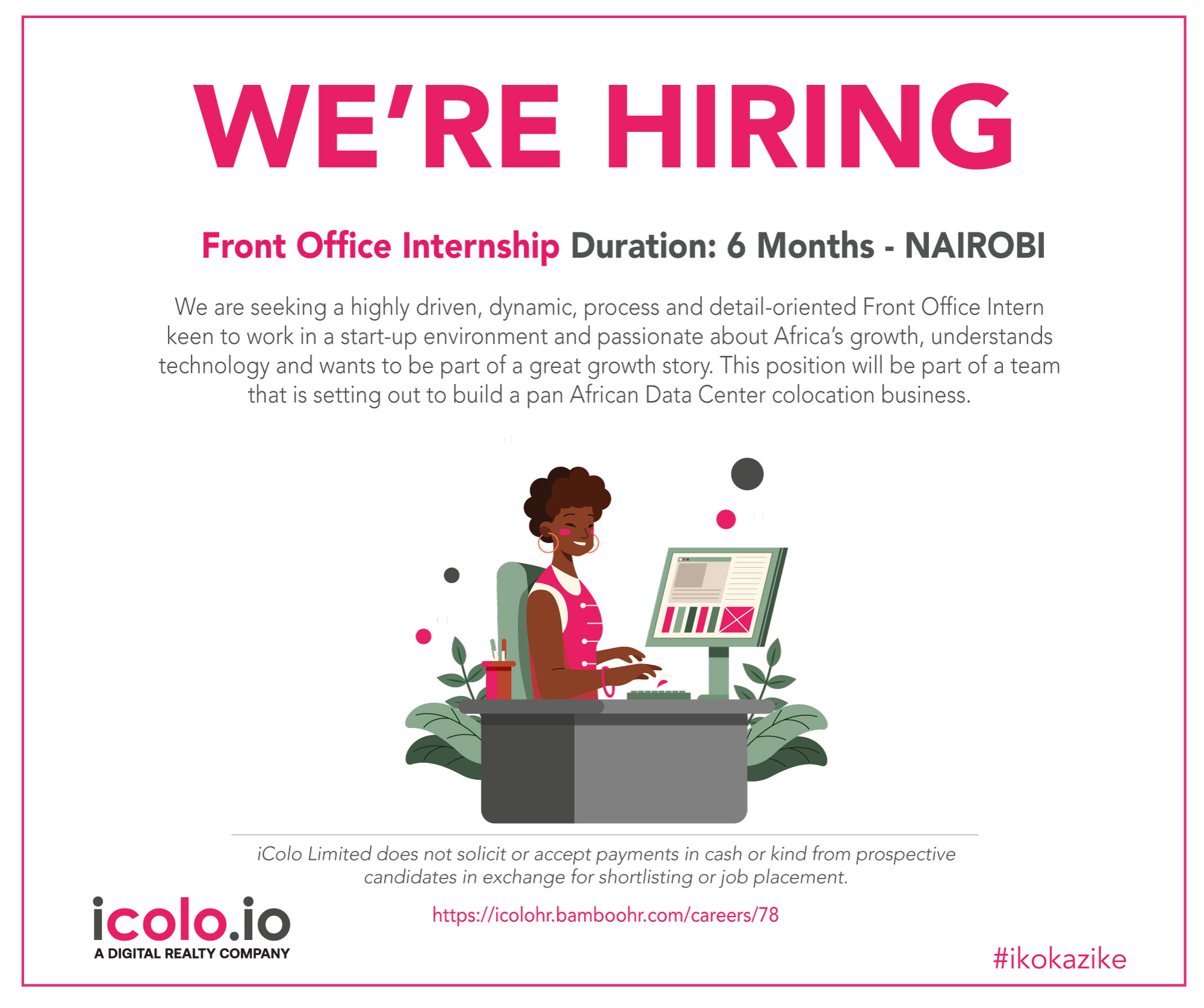 Front Office Internship At IColo In Nairobi, Kenya - THE KENYAN JOB FINDER