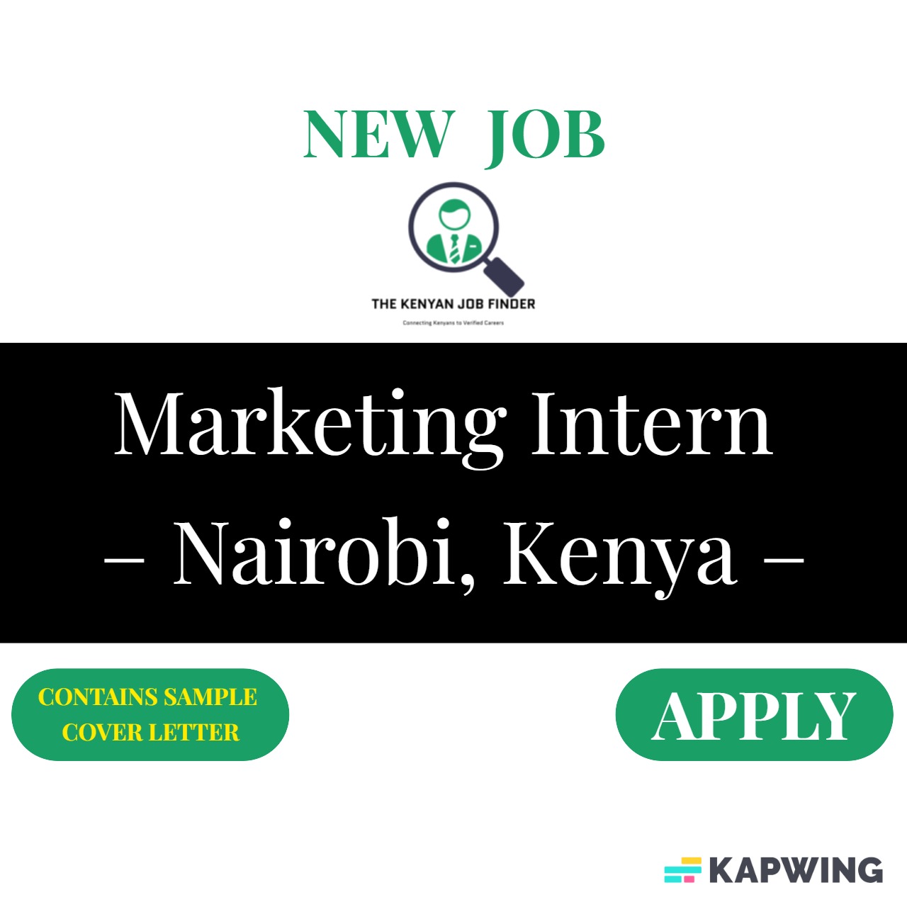 Marketing Intern Nairobi Kenya March 2025 The Kenyan Job Finder