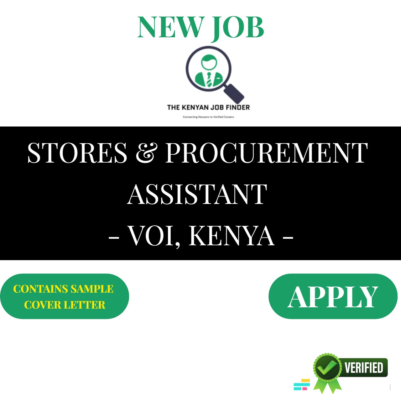 Stores & Procurement Assistant - Voi, Kenya - 2025 - THE KENYAN JOB FINDER